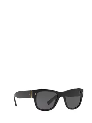 Dolce & Gabbana Logo Embellished Sunglasses - Black