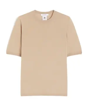 Max Mara Gerico Short-sleeved Knitted Jumper - Sand