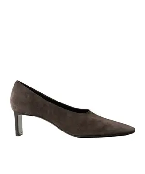 Khaite Cecilia Suede High Heels - Brown