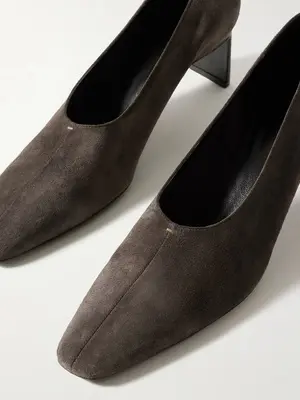 Khaite Cecilia Suede High Heels - Brown