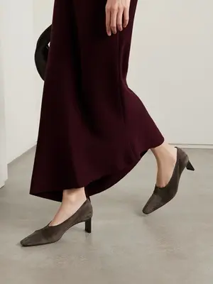 Khaite Cecilia Suede High Heels - Brown