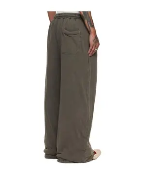 LU'U DAN Wadded Bontans Drawstring Casual Pants - Black