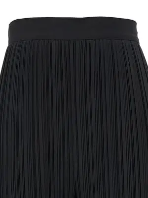 LANVIN Pleated Wide-leg Trousers - Black