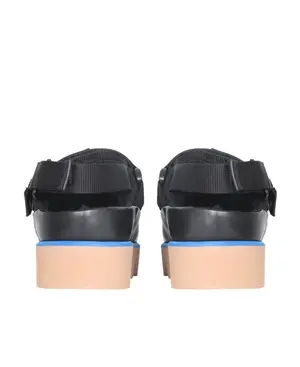 MSGM Logo Embossed Open Back Sandals