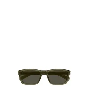 Saint Laurent Rectangle Frame Sunglasses - Green