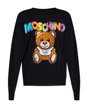 Moschino Bear Print Sweater