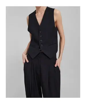 THE FRANKIE SHOP Gelso Slim Waistcoat Top