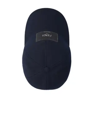 Fendi Logo Patch Baseball Cap - Blue