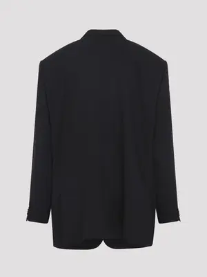 Balenciaga Collared Buttoned Blazer