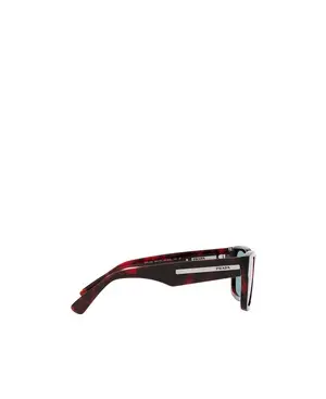 Prada Rectangular Frame Sunglasses - Green