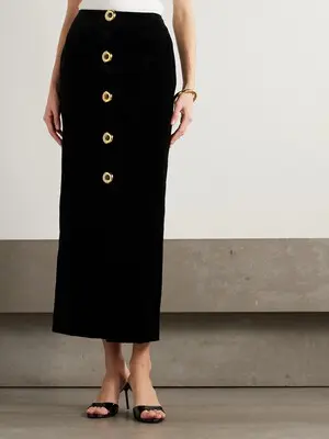 BLAZÉ MILANO Velvet Maxi Skirt