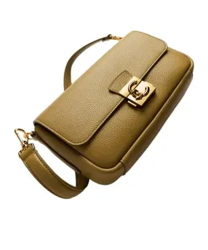 COCCINELLE C-me Lock Medium Shoulder Bag - Nude