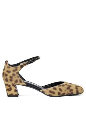 JIMMY CHOO Pixie Ankle Strap Mary Jane Pumps - Brown