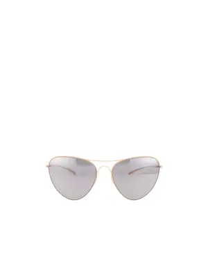 Mykita X Maison Margiela Oval Frame Sunglasses - Gray