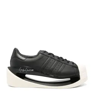 Y3 Gendo Superstar Leather Sneakers - Black