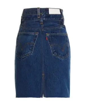 RE/DONE Double Waisted Denim Skirt