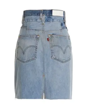 RE/DONE Double Waisted Denim Skirt