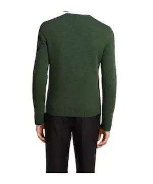 Gucci Felted Wool Knit Sweater With Intarsia