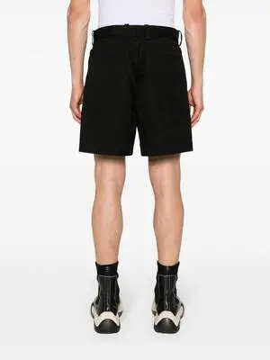 JIL SANDER High-waisted Belted Shorts - Black
