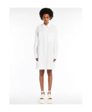 Sportmax Belted Long-sleeve Shirt Dress
