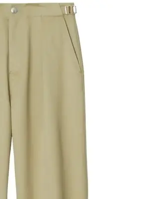 Burberry Straight-leg Buckle-waist Trousers