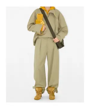 Burberry Straight-leg Buckle-waist Trousers