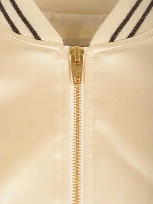 Celine Souvenir Teddy Jacket In Flowing Satin