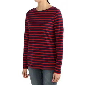 Saint James Striped Graphic Long Sleeve T-shirt