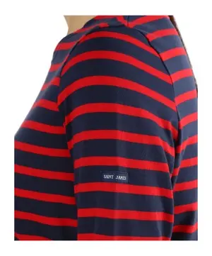 Saint James Striped Graphic Long Sleeve T-shirt