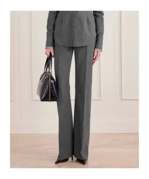 Tove Flared Pants With Creases