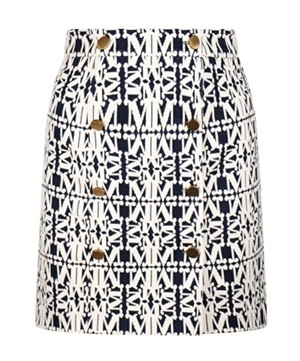 Max Mara Rock All-over Logo Patterned Skirt