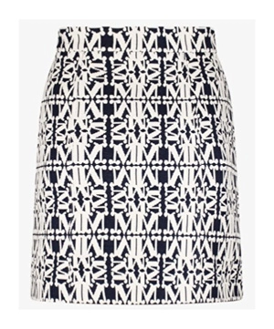 Max Mara Rock All-over Logo Patterned Skirt