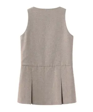 Marissa Chiara Sleeveless Dress With Zip Closure And Flap Pockets