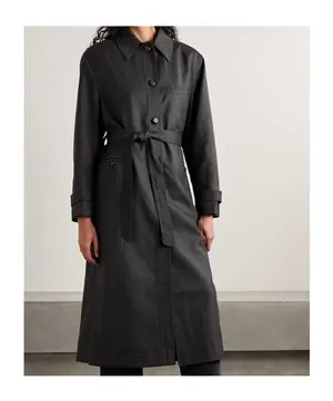BLAZÉ MILANO Astoria Basoto Wool Trench Coat