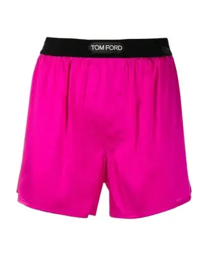 TOM FORD Logo-waistband Stretched Satin Boxers - No