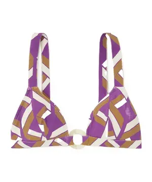 ERES Printed Triangle Bikini Top