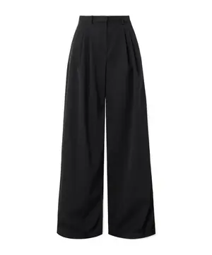 Magda Butrym Pleated Wool Wide-leg Trousers