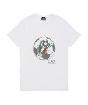 EA7 Logo T-shirt With Round Neck