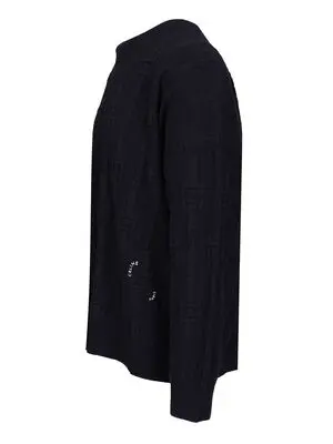 Celine Cashmere Crewneck Sweater With Chain Detail