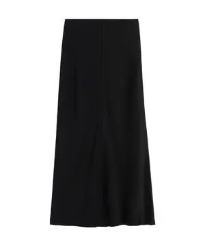 AMI Paris Straight Midi Skirt - Black