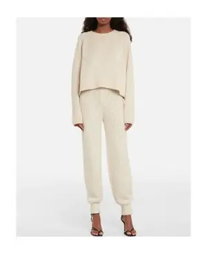 Khaite Rib-knitted Trousers