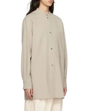 Studio Nicholson Kavali Long-sleeve Shirt - Nude
