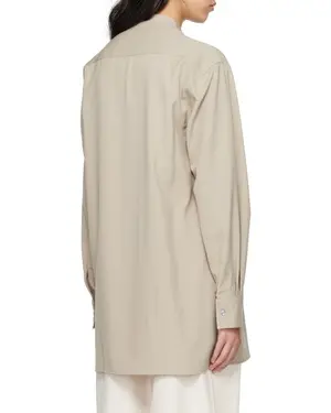 Studio Nicholson Kavali Long-sleeve Shirt - Nude