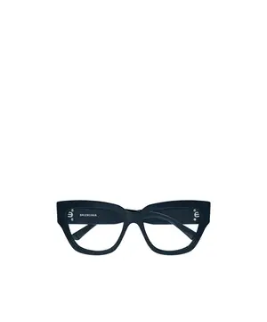 Balenciaga Rectangular Frame Eyeglasses - Black