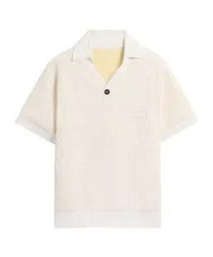 Jacquemus The Scala Short Sleeved Polo Shirt - Off-white