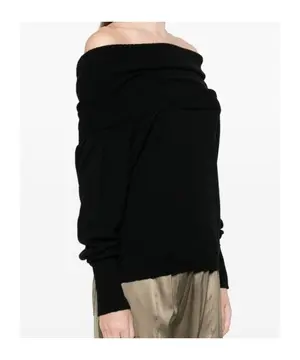 Pinko Off-the-shoulder Sweater With Ribbed Details