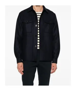 Harris Wharf London Buttoned Wool Overshirt