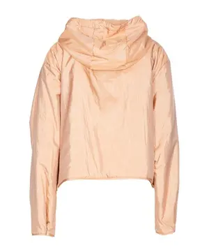 JIL SANDER Zip-up Hooded Padded Jacket - Nude