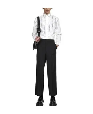 Prada Straight-leg Tailored Trousers - Black