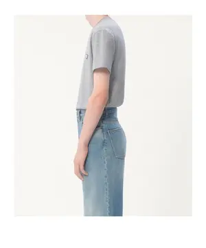 Valentino Garavani Logo Patch Crewneck T-shirt - Gray